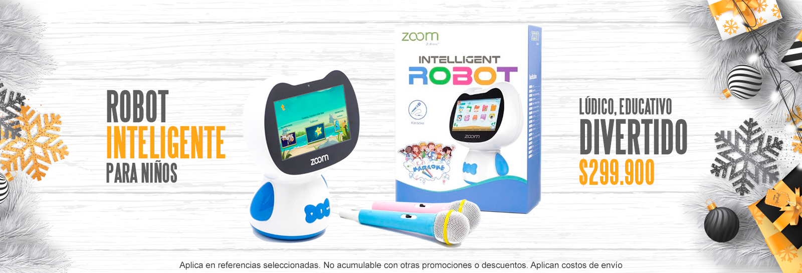 Robot Inteligente Karaoke Zoom para Niños Zumi | Outlet TV - Colombia